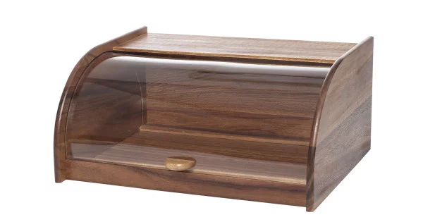 Billi Wooden Bread Box With Sliding Acrylic - 108625